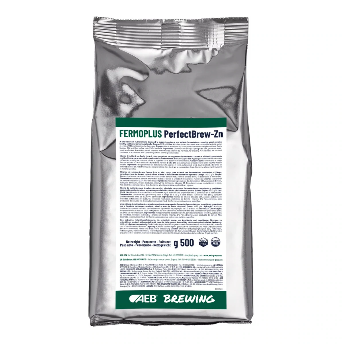 AEB Fermoplus PerfectBrew-Zn - 500g - Cellar-Tek Supplies