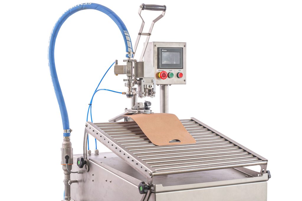 ProFruit Semi-automatic Bag in Box and Stand-up Pouch Filler SEMIFLOW - Cellar-Tek Supplies