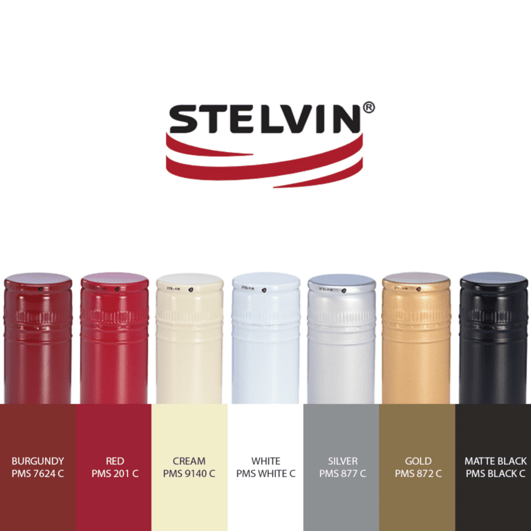 Stock STELVIN® Original Screw Caps - Cellar-Tek Supplies